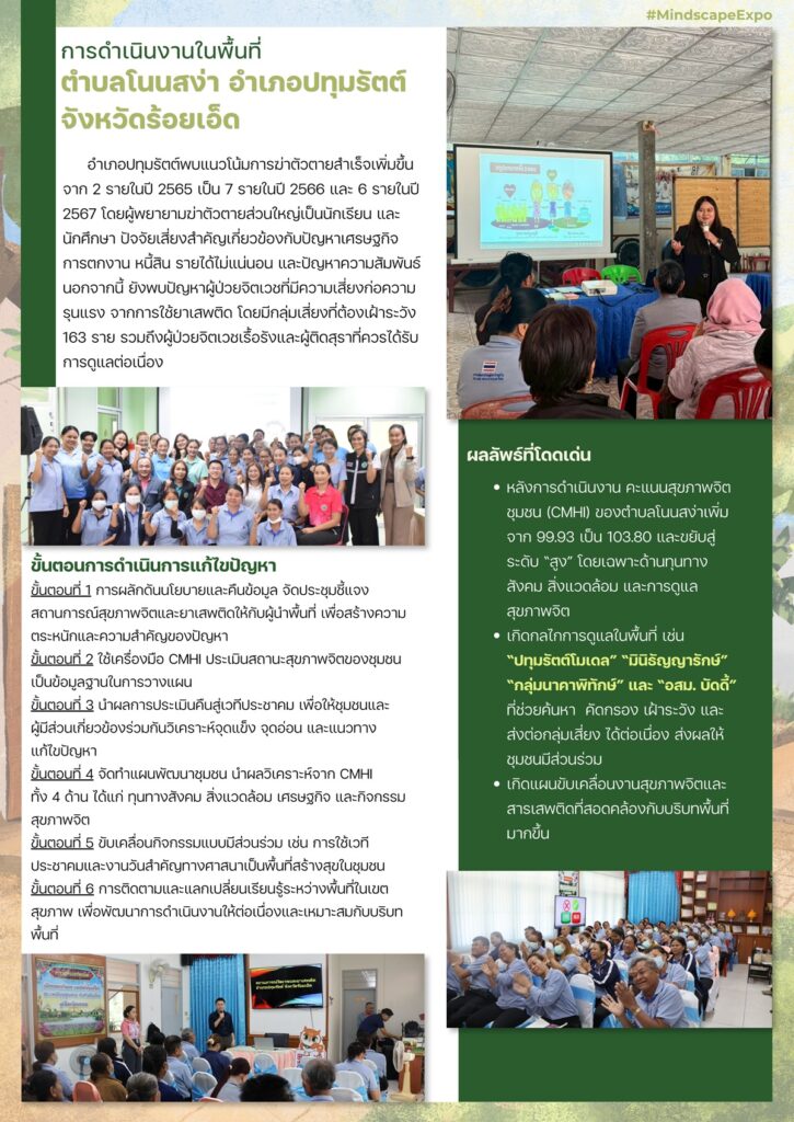 โปสเตอร์ MINDSCAPE EXPO - กองส่งเสริมและพัฒนาสุขภาพจิต